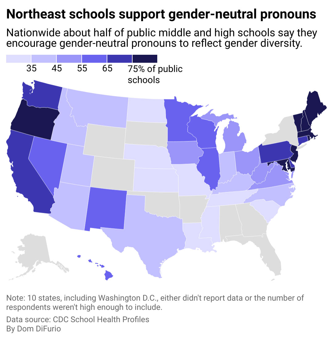 U.S. Schools Encouraging Use of Gender-neutral Pronouns